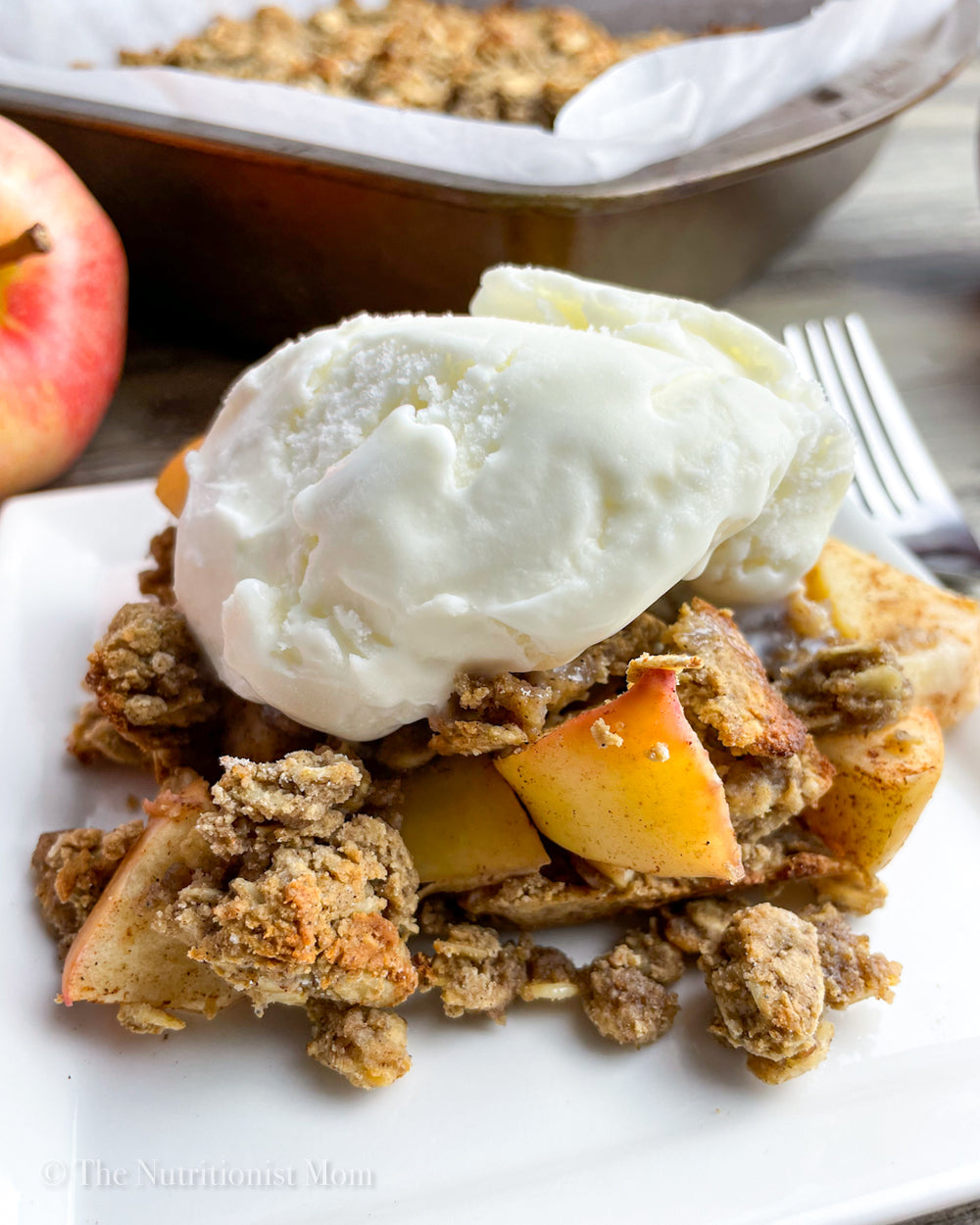 PROTEIN APPLE CRISP (DAIRY FREE) - Nutritionist Mom